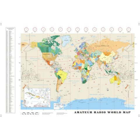 Amateur Radio World Map – SSA Hamshop